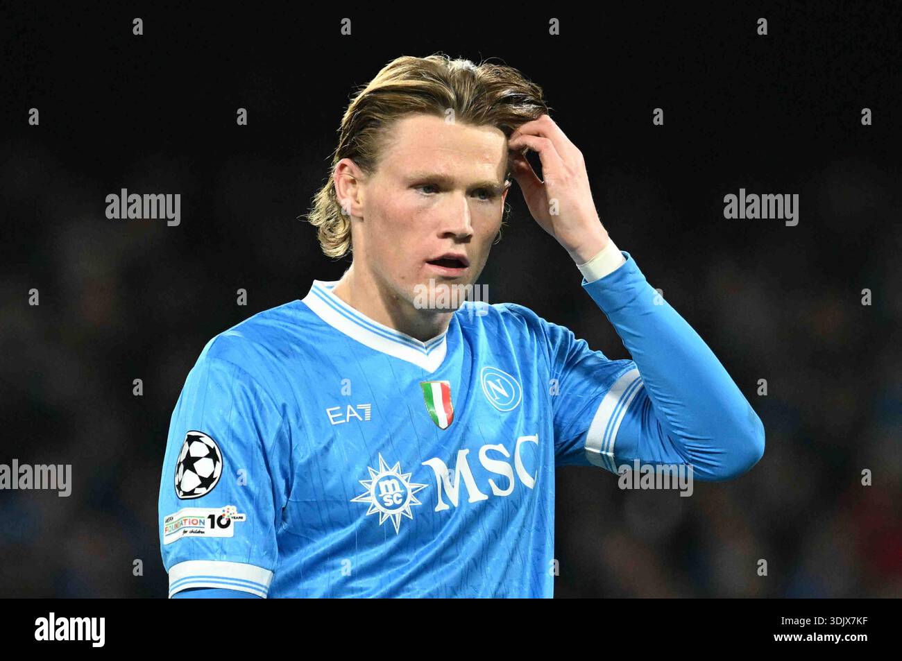Napoli's Scott McTominay during the UEFA Champions League, league phase ...
