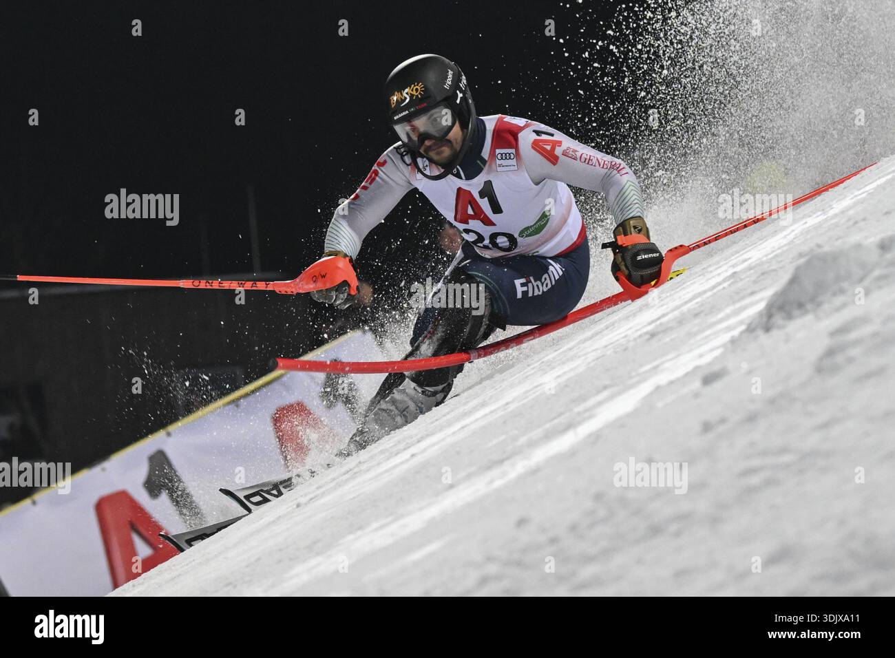 SCHLADMING, AUSTRIA - JANUARY 28: Albert Popov of Bulgaria in action ...
