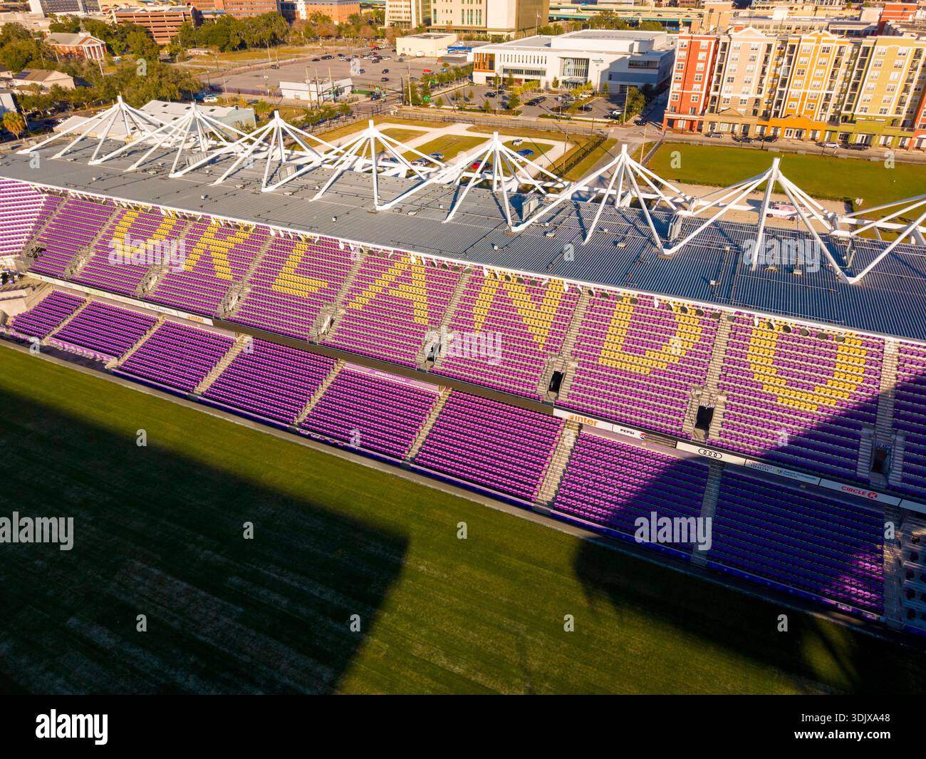 Orlando, FL, USA - January 23, 2026: Aerial photo Inter Co Stadium ...