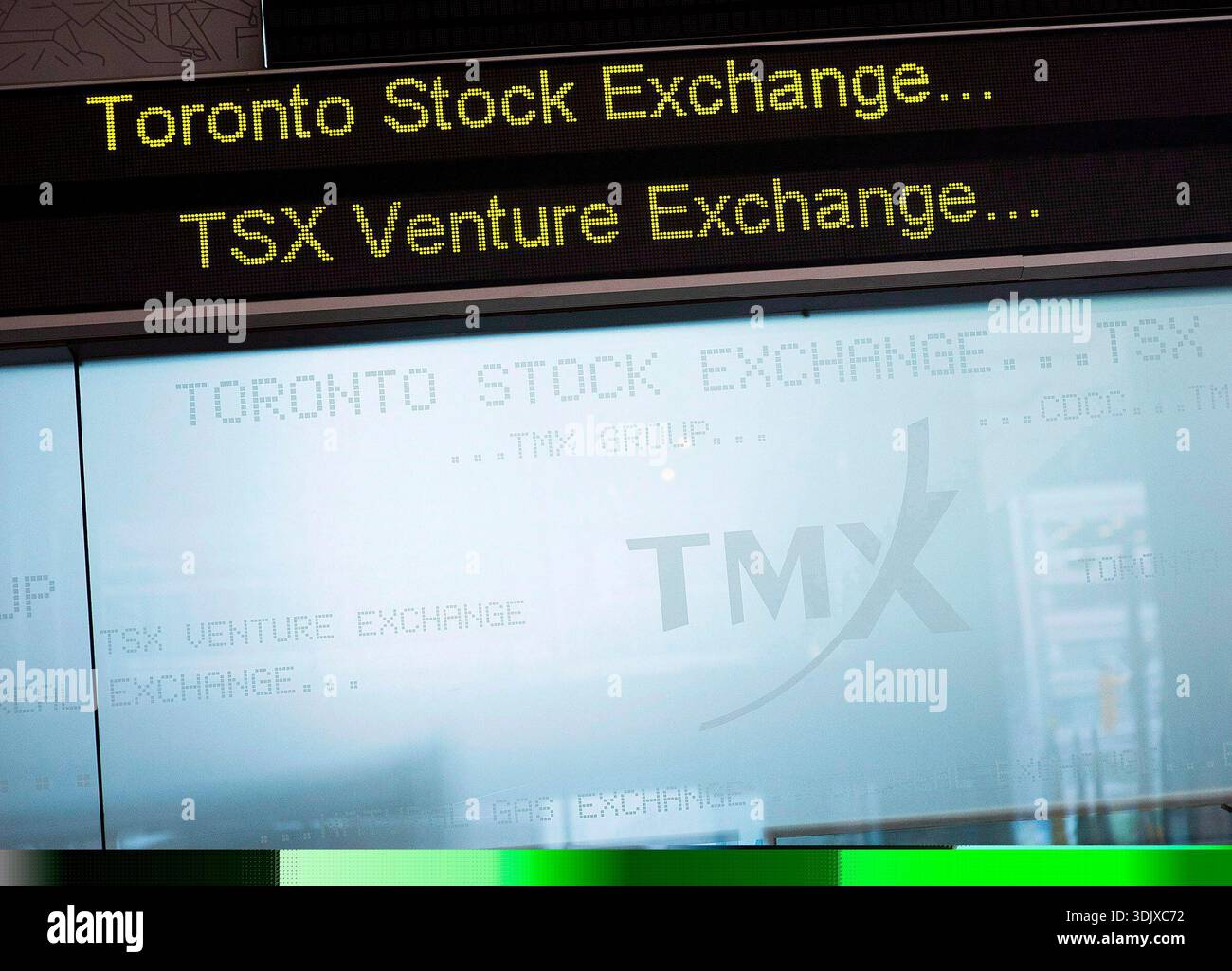 The Toronto Stock Exchange Broadcast Centre is shown in Toronto on ...