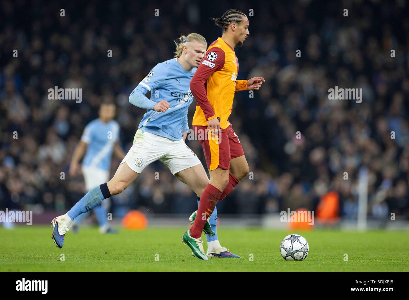 Leroy Sane #10 of Galatasaray in action during the UEFA Champions ...