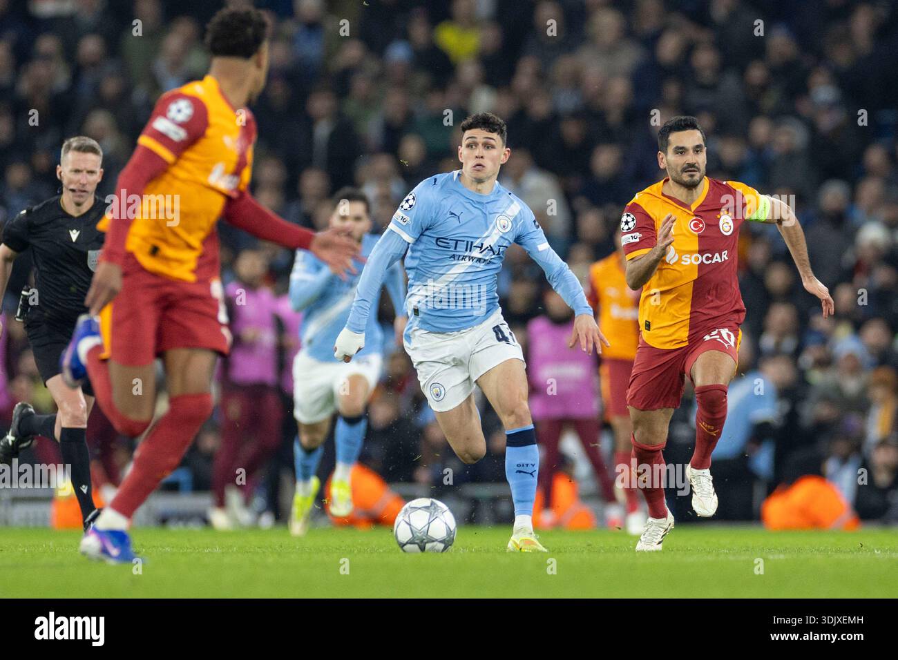 Phil Foden #47 of Manchester City F.C. during the UEFA Champions League ...