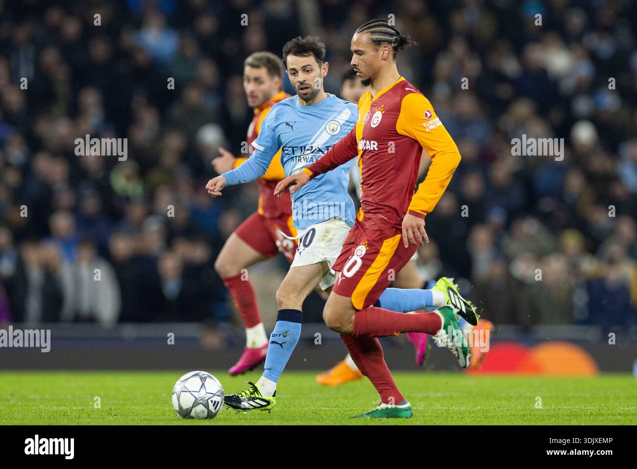 Leroy Sane #10 of Galatasaray in action during the UEFA Champions ...