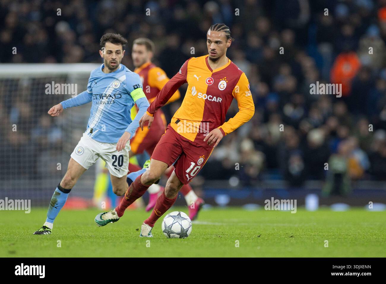 Leroy Sane #10 of Galatasaray in action during the UEFA Champions ...