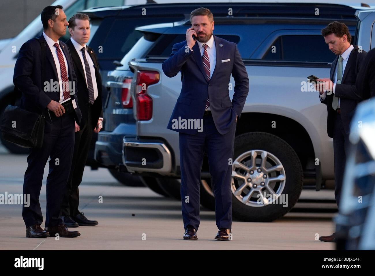 FBI Deputy Director Andrew Bailey stands at the Fulton County Elction ...
