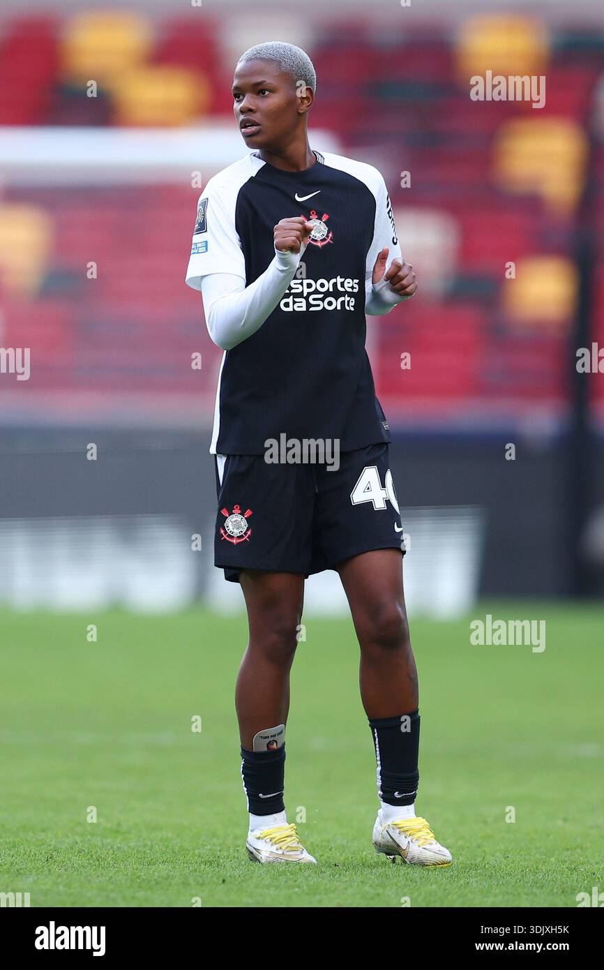 London, England, 28th January 2026. Jhonson of Corinthians during the ...