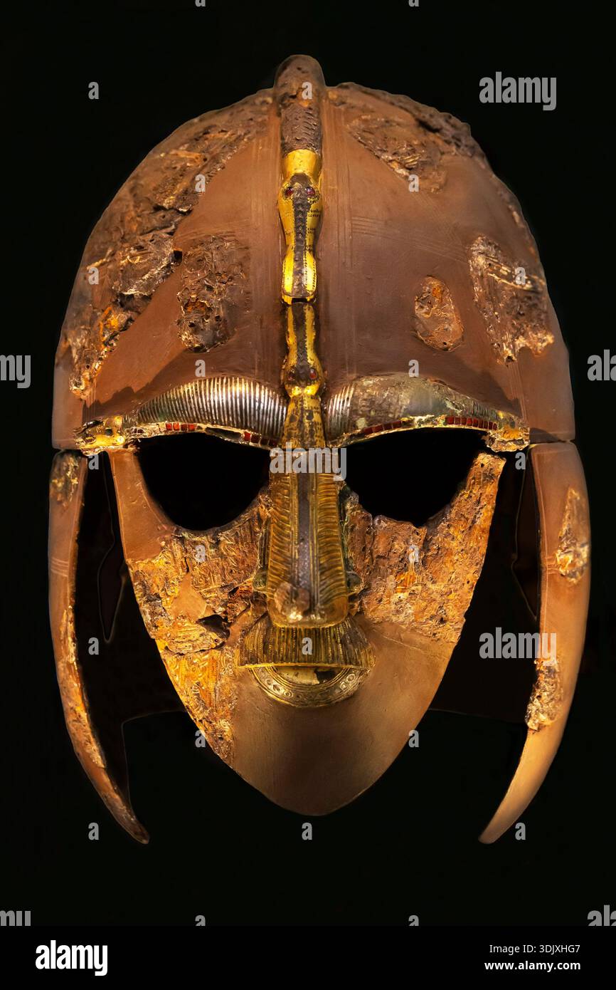 Sutton Hoo Helmet, Anglosaxon, circa 600 AD Stock Photo - Alamy