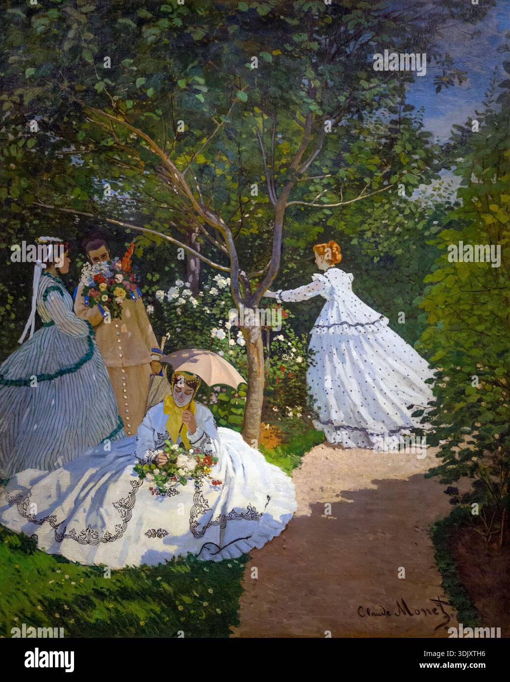 Women in the Garden, Claude Monet, 1866, Musee D'Orsay, Paris, France ...