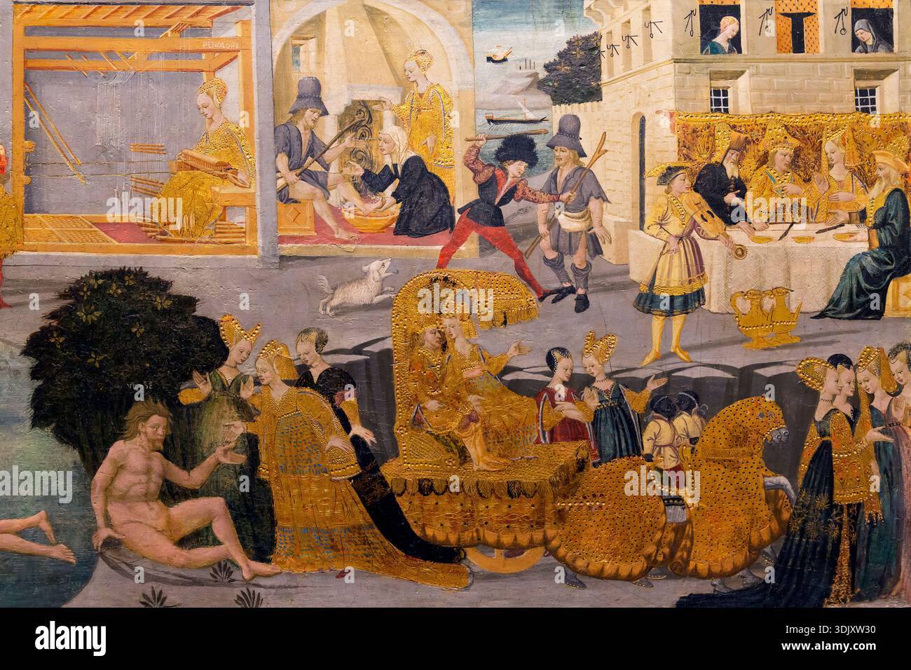 Adventures of Ulysses, detail, Apollonio di Giovanni, circa 1440, Art ...
