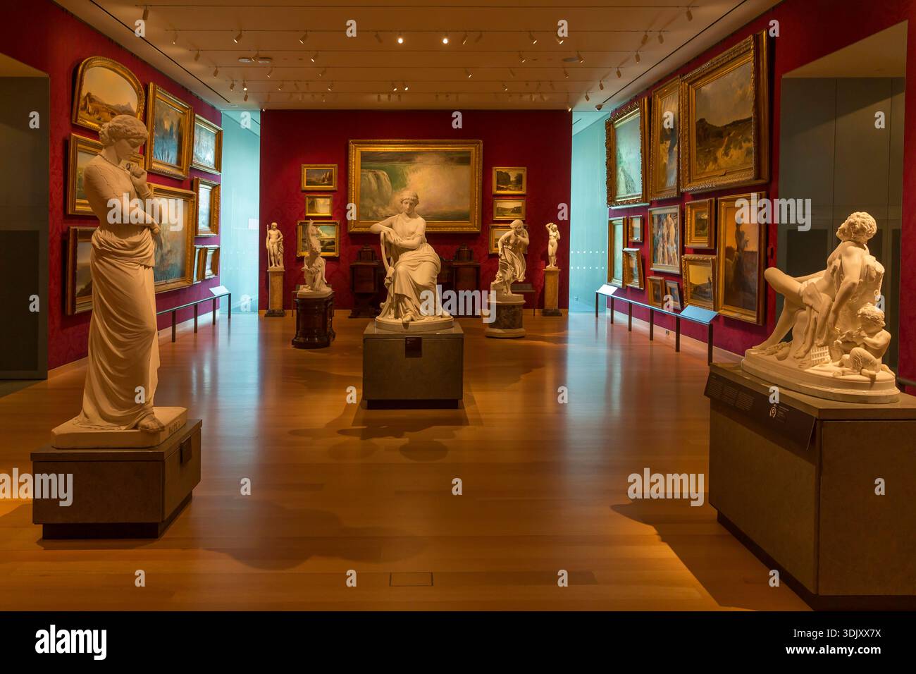 American Galleries, interior, Museum of Fine Arts Stock Photo - Alamy