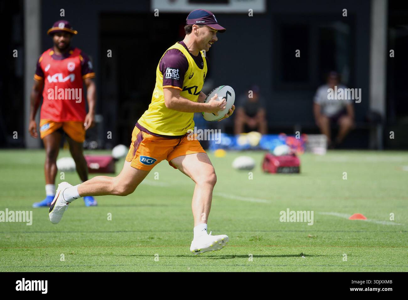 Grant Anderson of the Broncos is seen during a Brisbane Broncos NRL ...