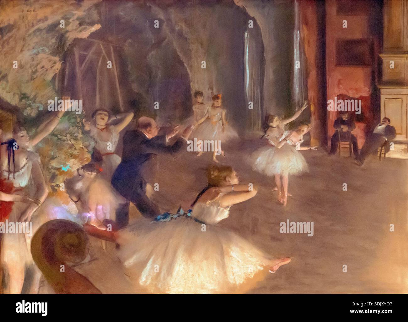 The Rehearsal Onstage, Edgar Degas, circa 1874 Stock Photo - Alamy