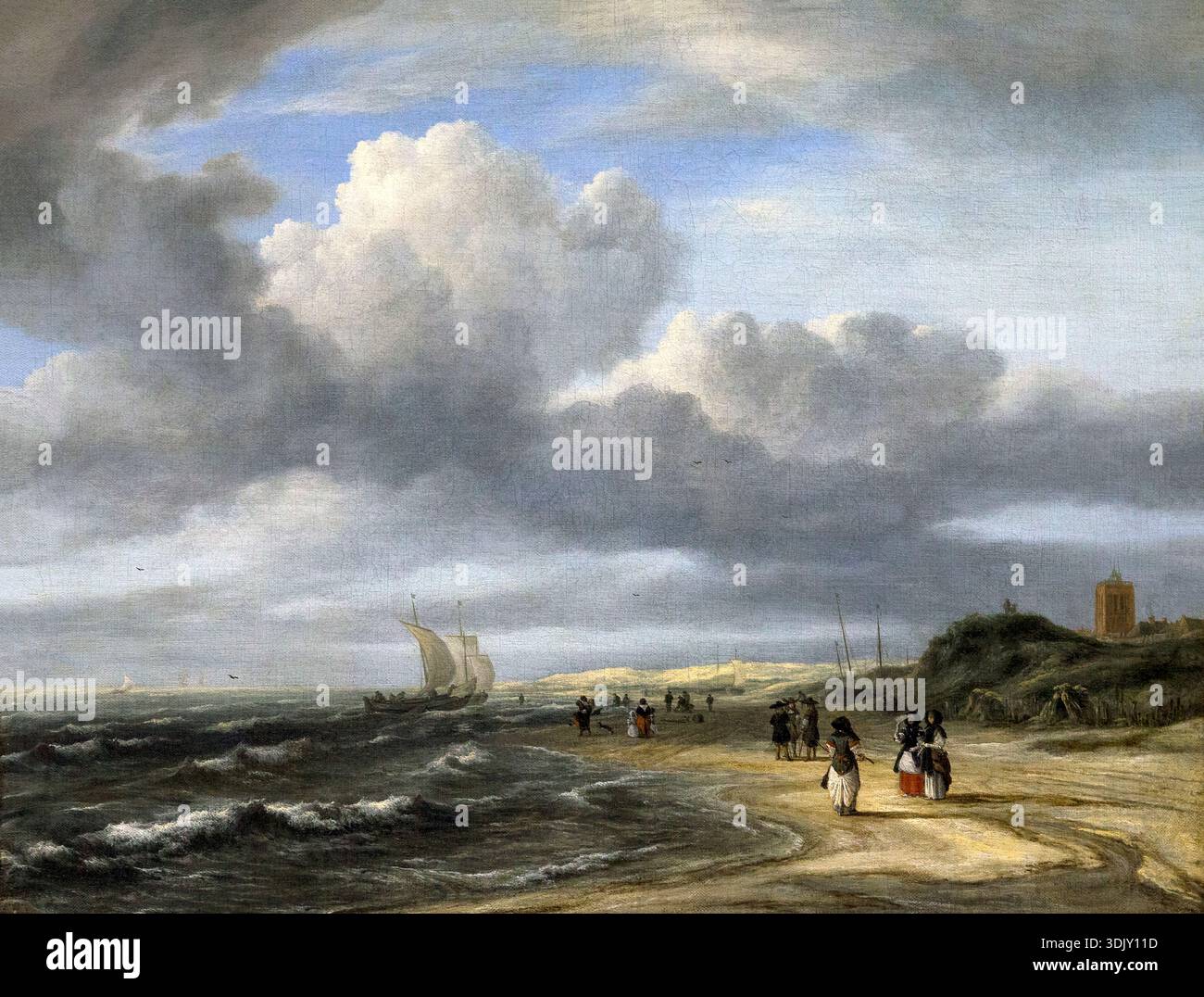 The shore at egmond aan zee 1675 jacob van ruisdael hi-res stock ...