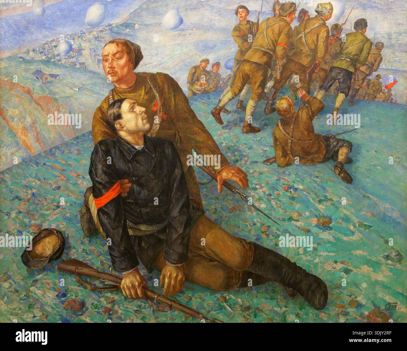 Russia, Saint Petersburg, State Russian Museum, Death of Commissar ...