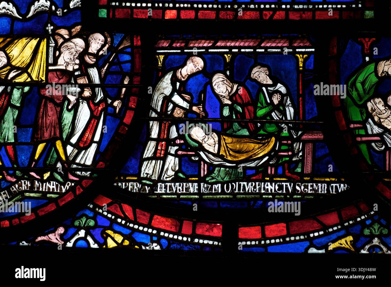 The Plague in the House of Jordan Fitz-Eisulf, Becket Miracle Window 6 ...