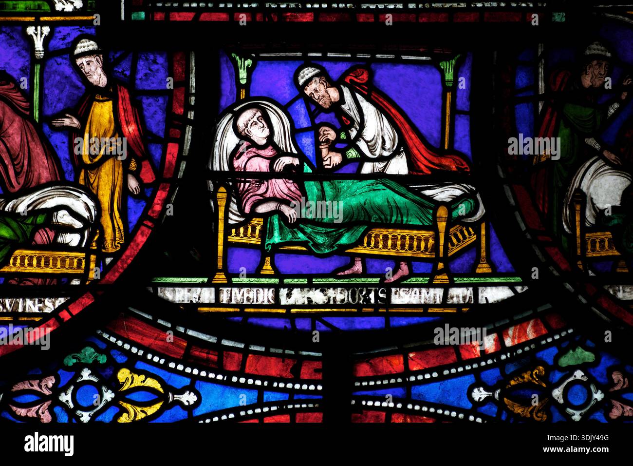 Becket Miracle Window 6, Trinity Chapel Ambulatory, medieval stained ...