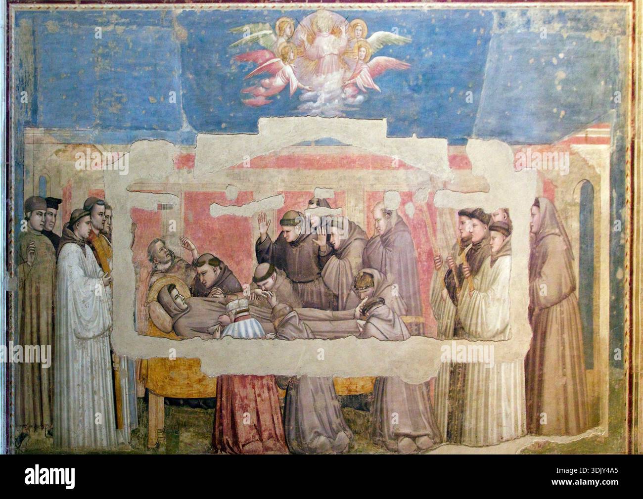 The Death of St. Francis and Inspection of Stigmata. circa 1320, by ...