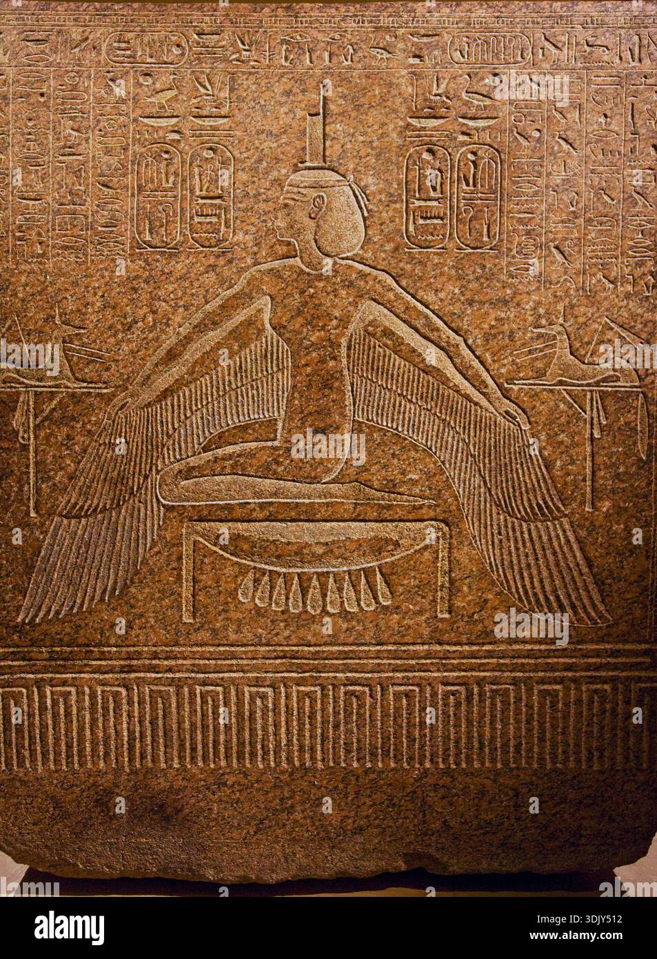 Goddess Nephthys engraved on the sarcophagus of Ramses III Egyptian Art ...