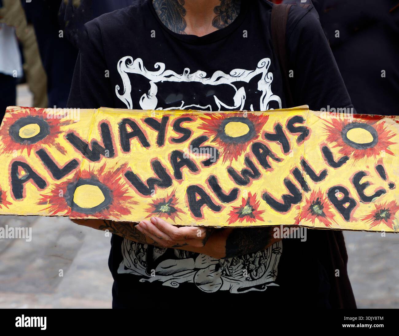Always was always will be sign invasion day hi-res stock photography ...
