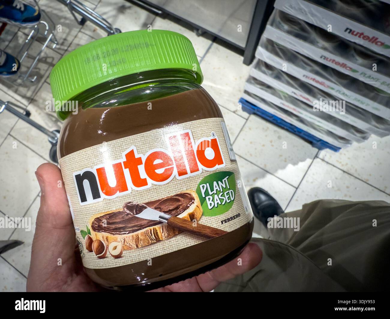 Green cap nutella hi-res stock photography and images - Alamy