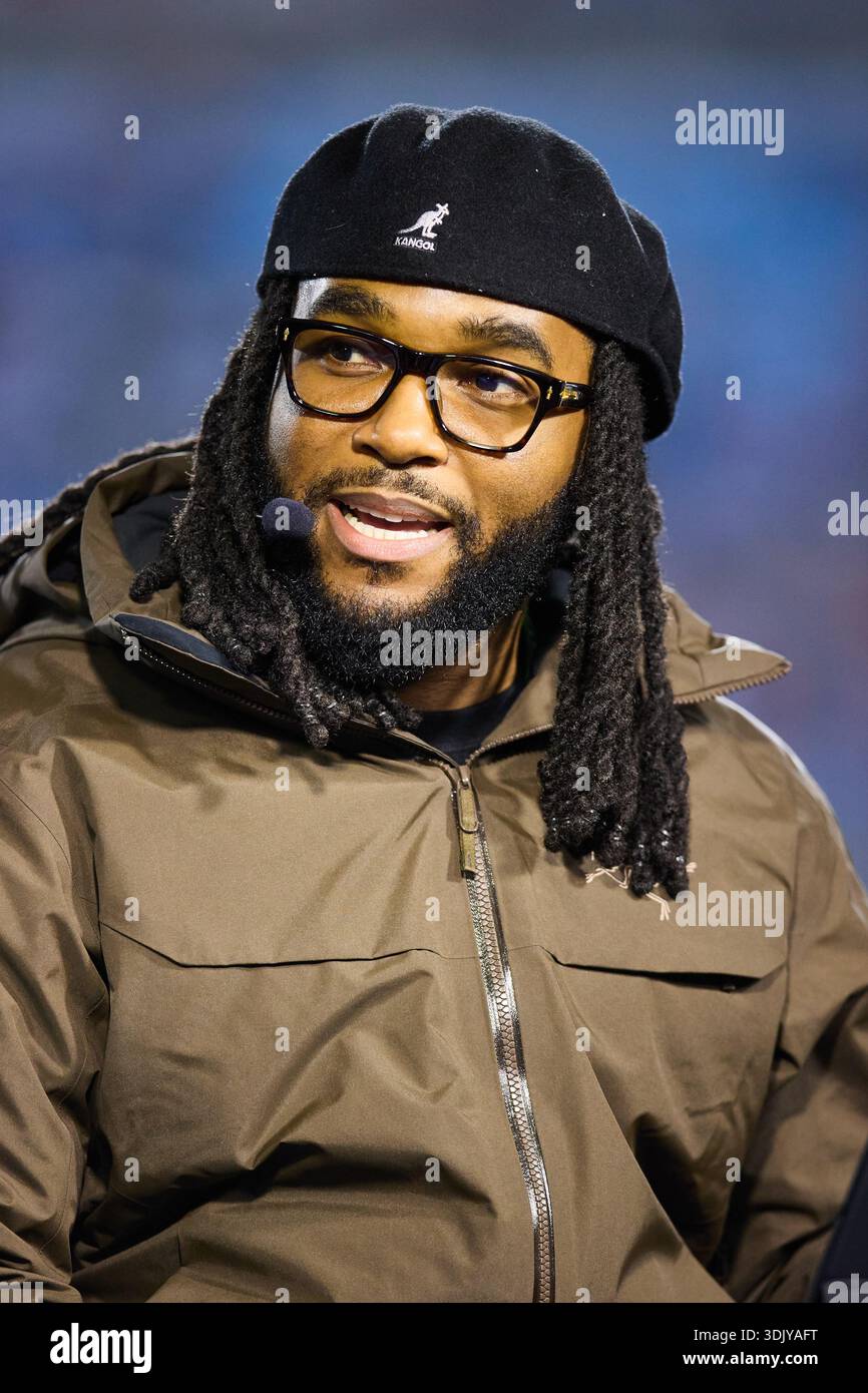 ACC Network analyst Bryce Love works the pregame show prior to the ...