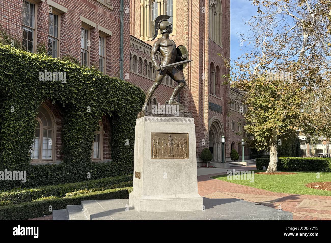 The Southern California Trojans mascot statue Tommy Trojan, Wednesday ...