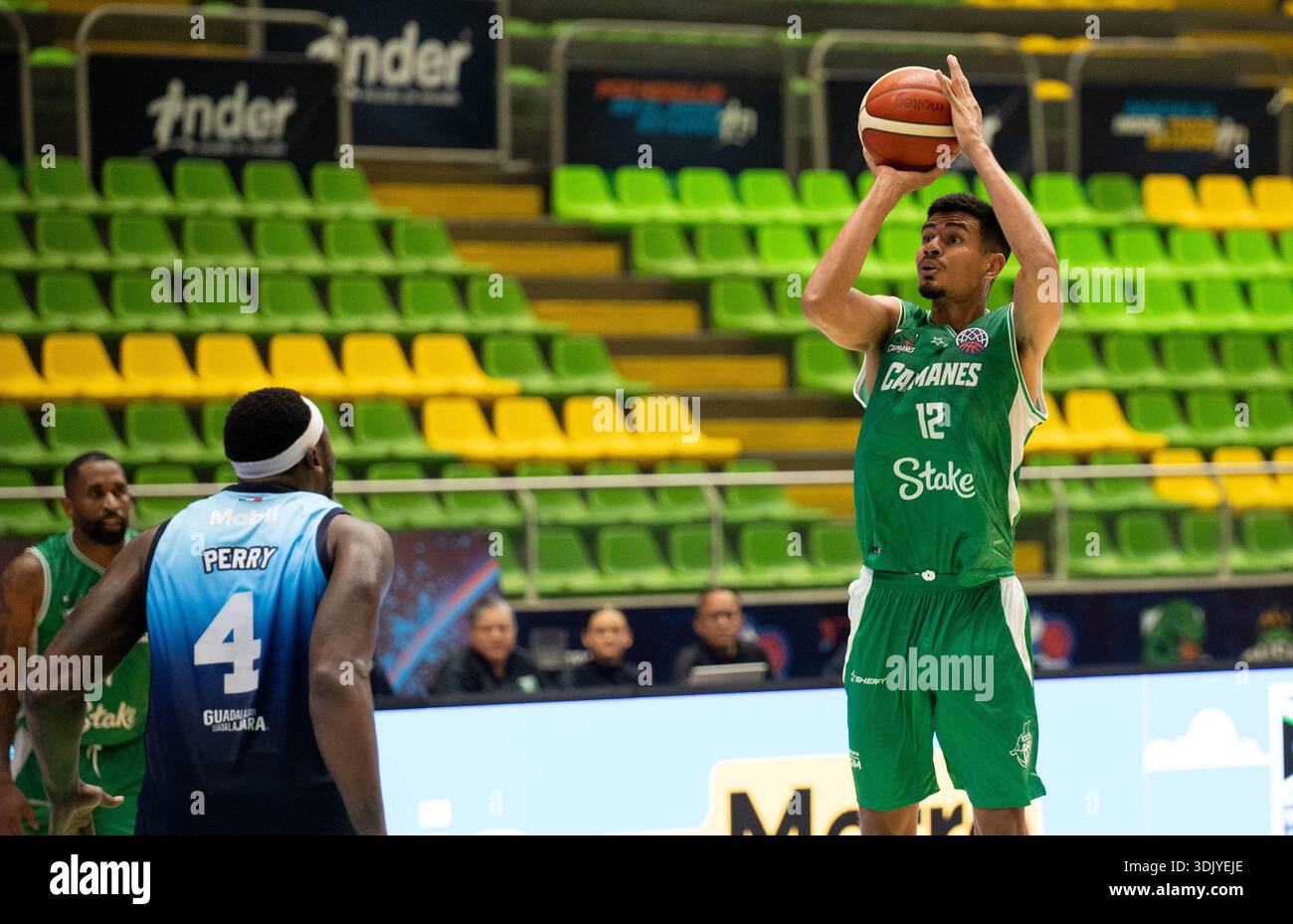 Medellin, Colombia. 28th Jan, 2026. Caimanes del Llano face off Astros ...