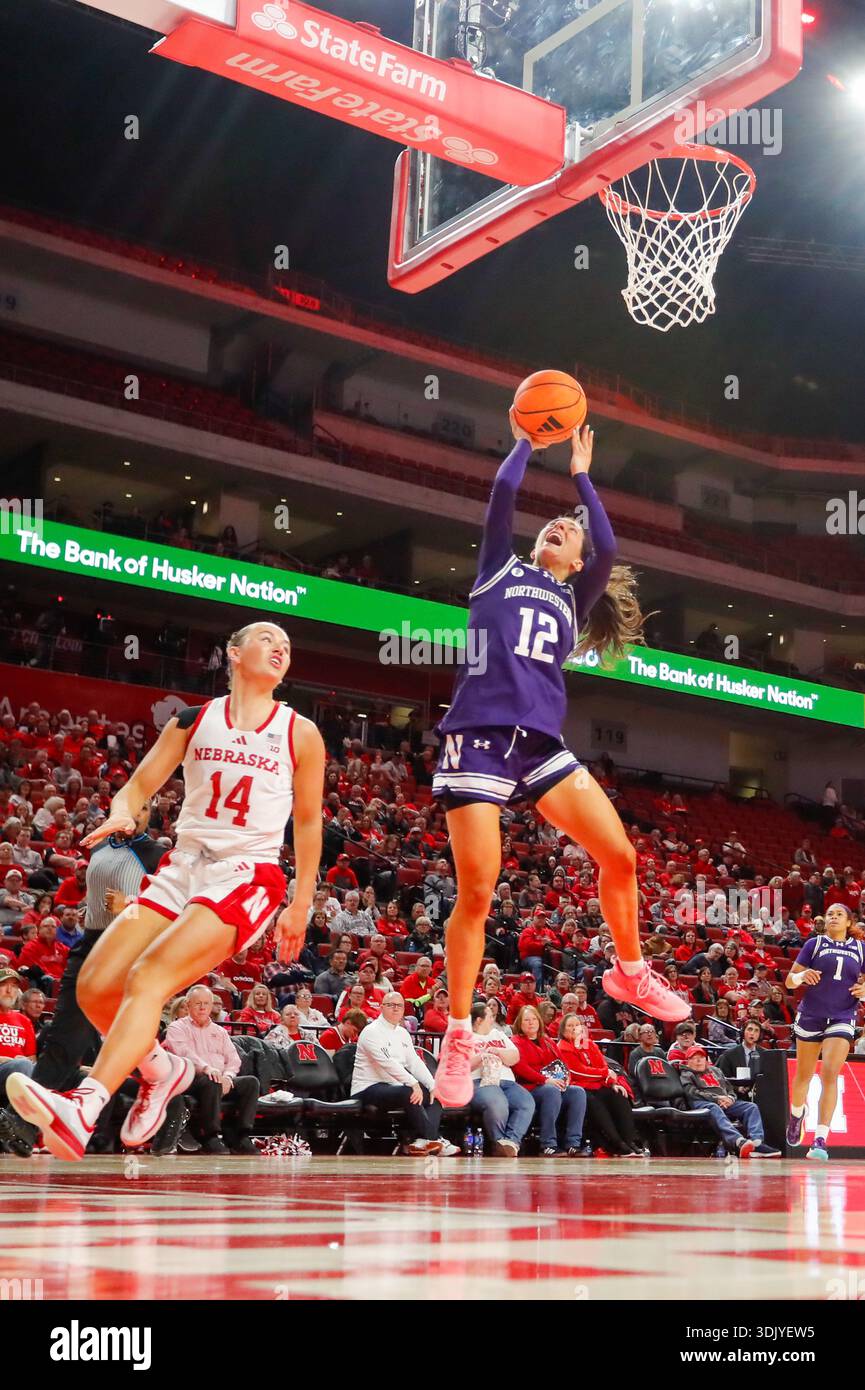 January 28, 2026, Lincoln, Nebraska, USA: Northwestern Wildcats guard ...