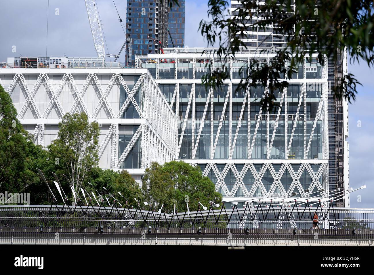 A general view of the new Powerhouse Museum under construction in ...