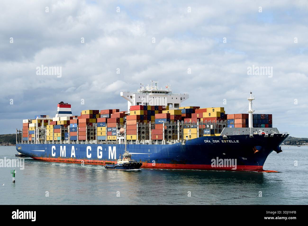A large container ship arrives at Port Botany in Sydney Tuesday ...