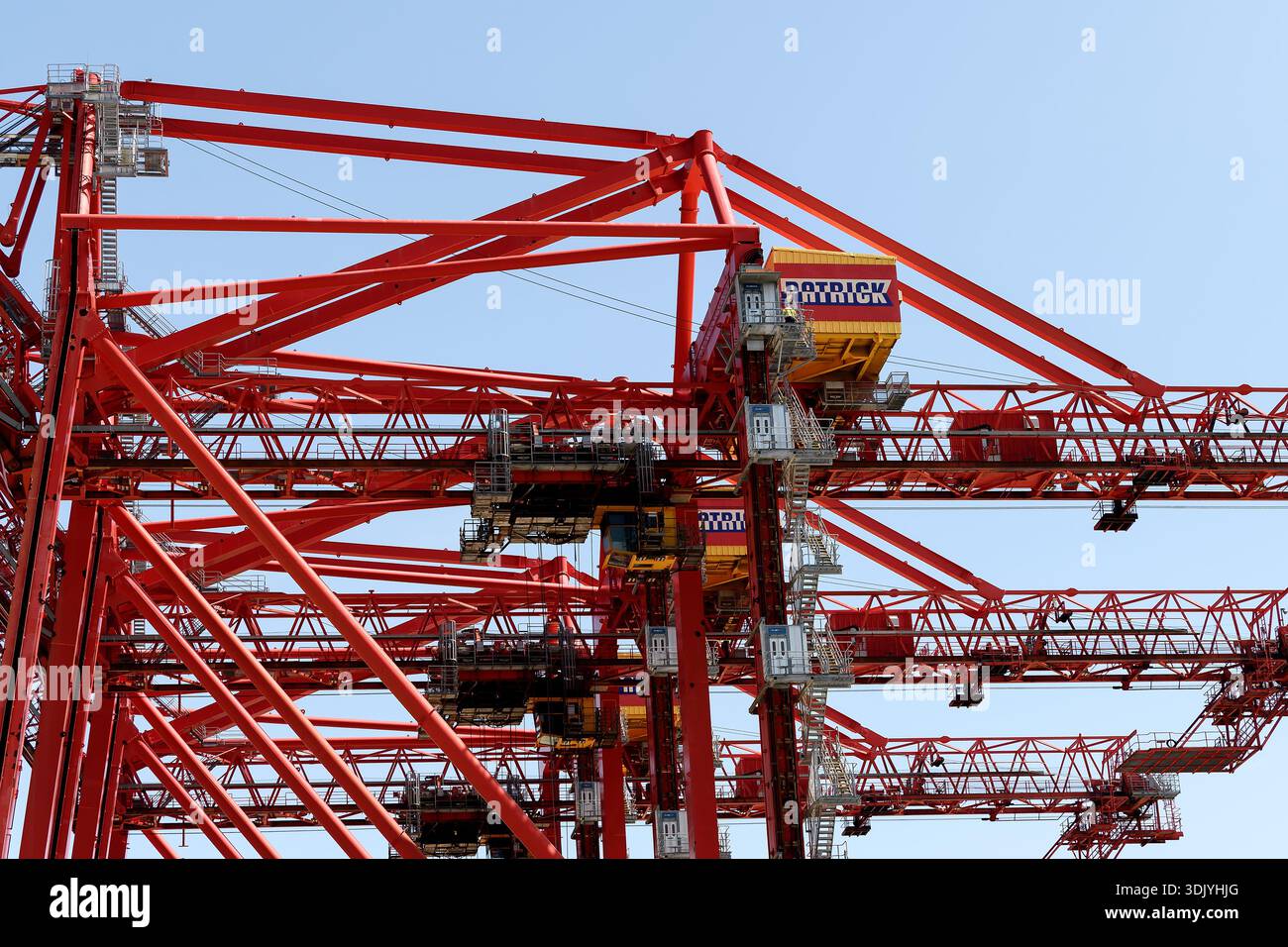 Shipping container cranes are seen at Port Botany in Sydney Tuesday ...