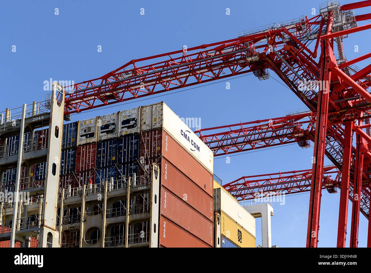 Shipping container cranes are seen at Port Botany in Sydney Tuesday ...