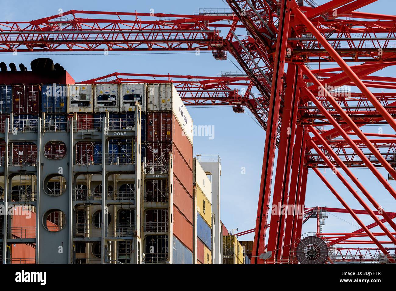 Shipping container cranes are seen at Port Botany in Sydney Tuesday ...
