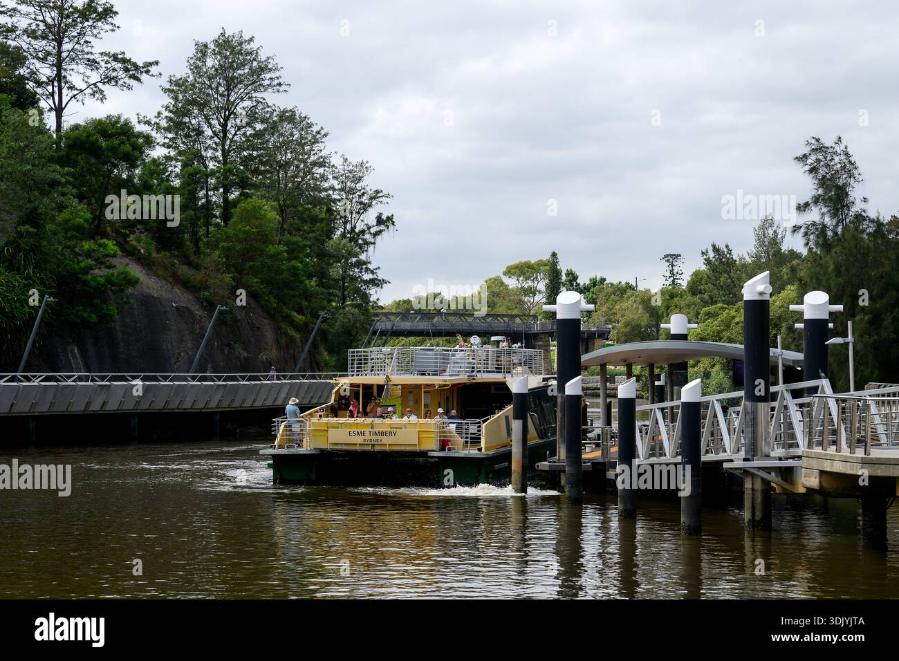 The ferry called Esme Timbery leaves Parramatta ferry wharf in ...