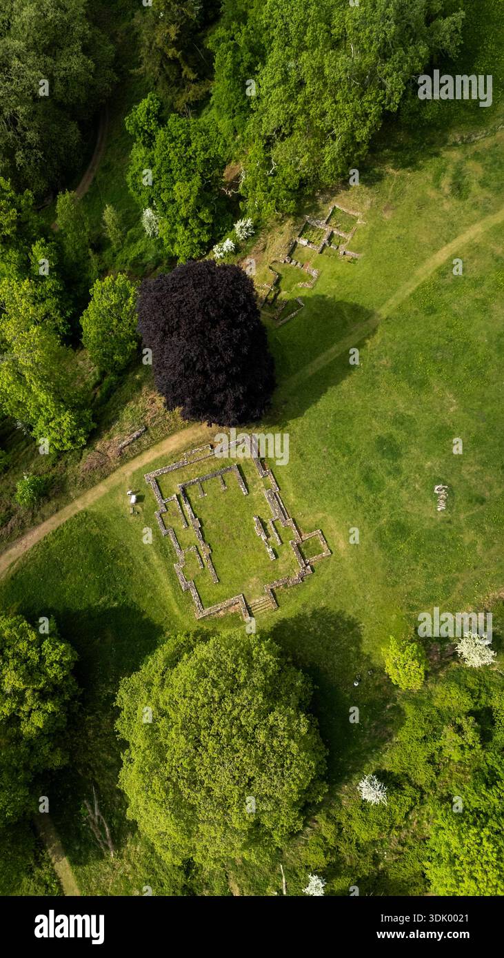 Roman Temple and baths complex, Lydney Park Gardens and Roman Temple ...