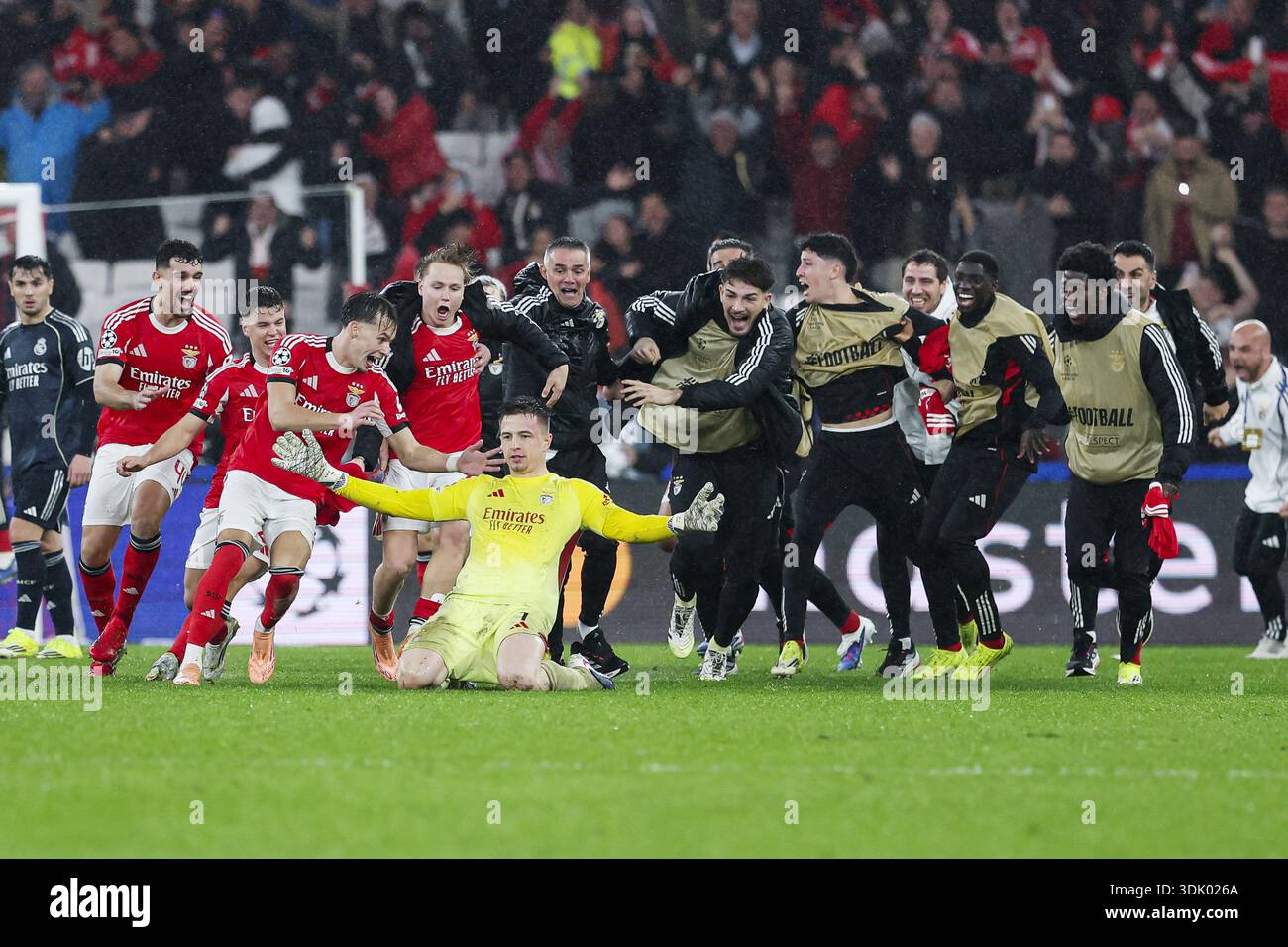 Anatoliy Trubin of SL Benfica celebrates his goal 4-2 during the UEFA ...