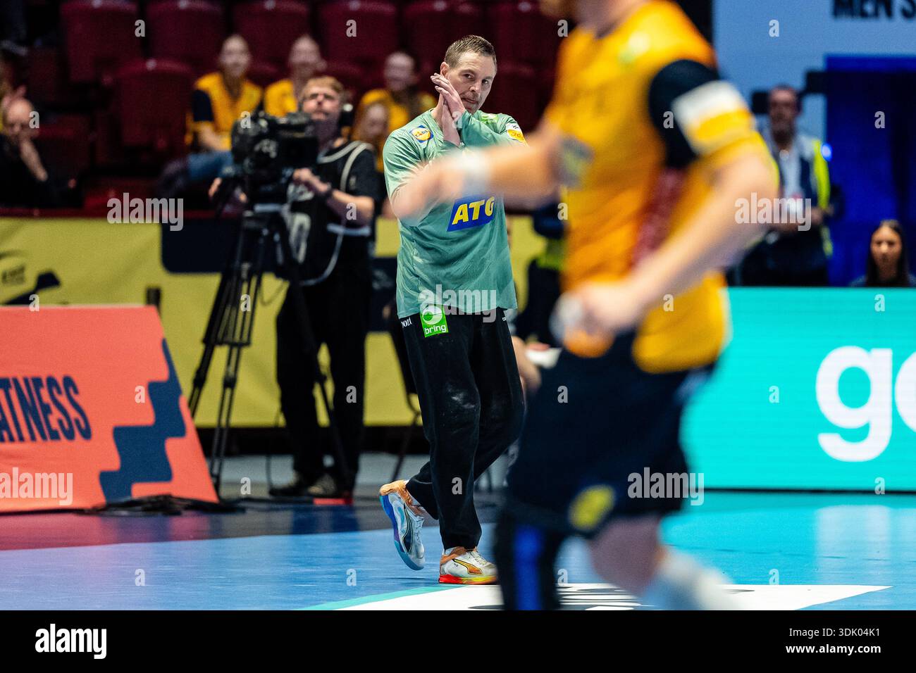 Malmo, Sweden. , . Andreas Palicka (12) of Sweden seen during the mens ...
