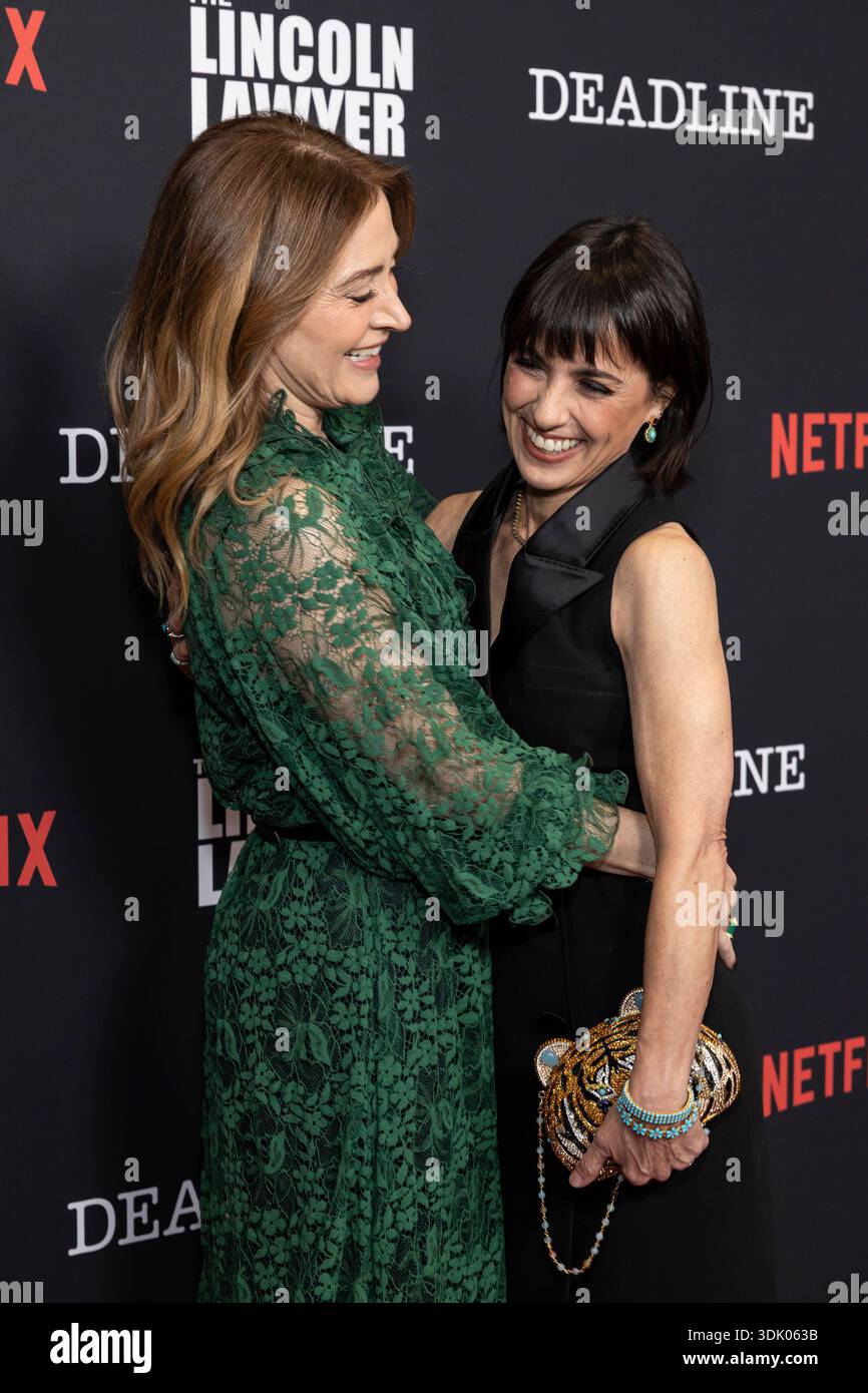 Los Angeles, USA. 28th Jan, 2026. Sasha Alexander and Constance Zimmer ...