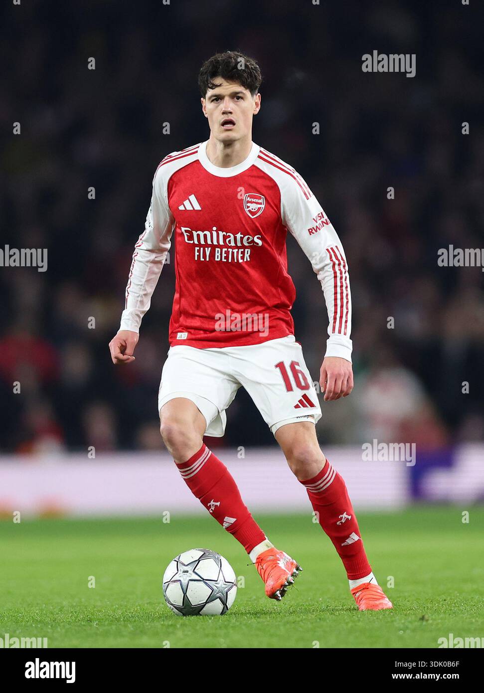 London, England, 28th January 2026. Christian Nørgaard of Arsenal ...
