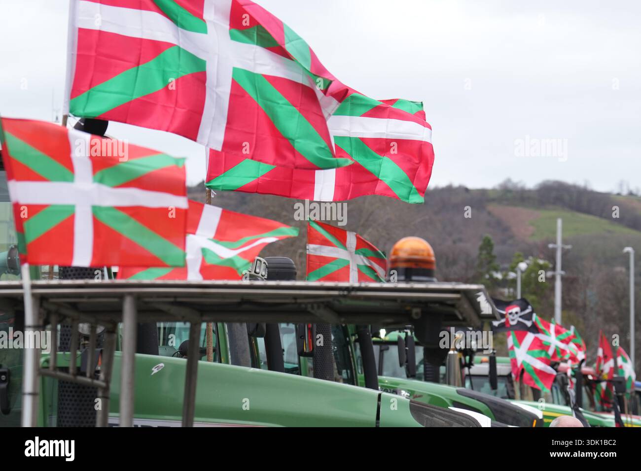 Tractors during a tractor march in Bilbao, 29 January 2026, in Bilbao ...