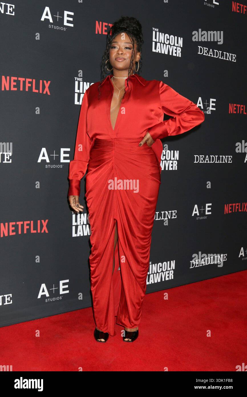 Ca. 28th Jan, 2026. Jazz Raycole at arrivals for THE LINCOLN LAWYER ...