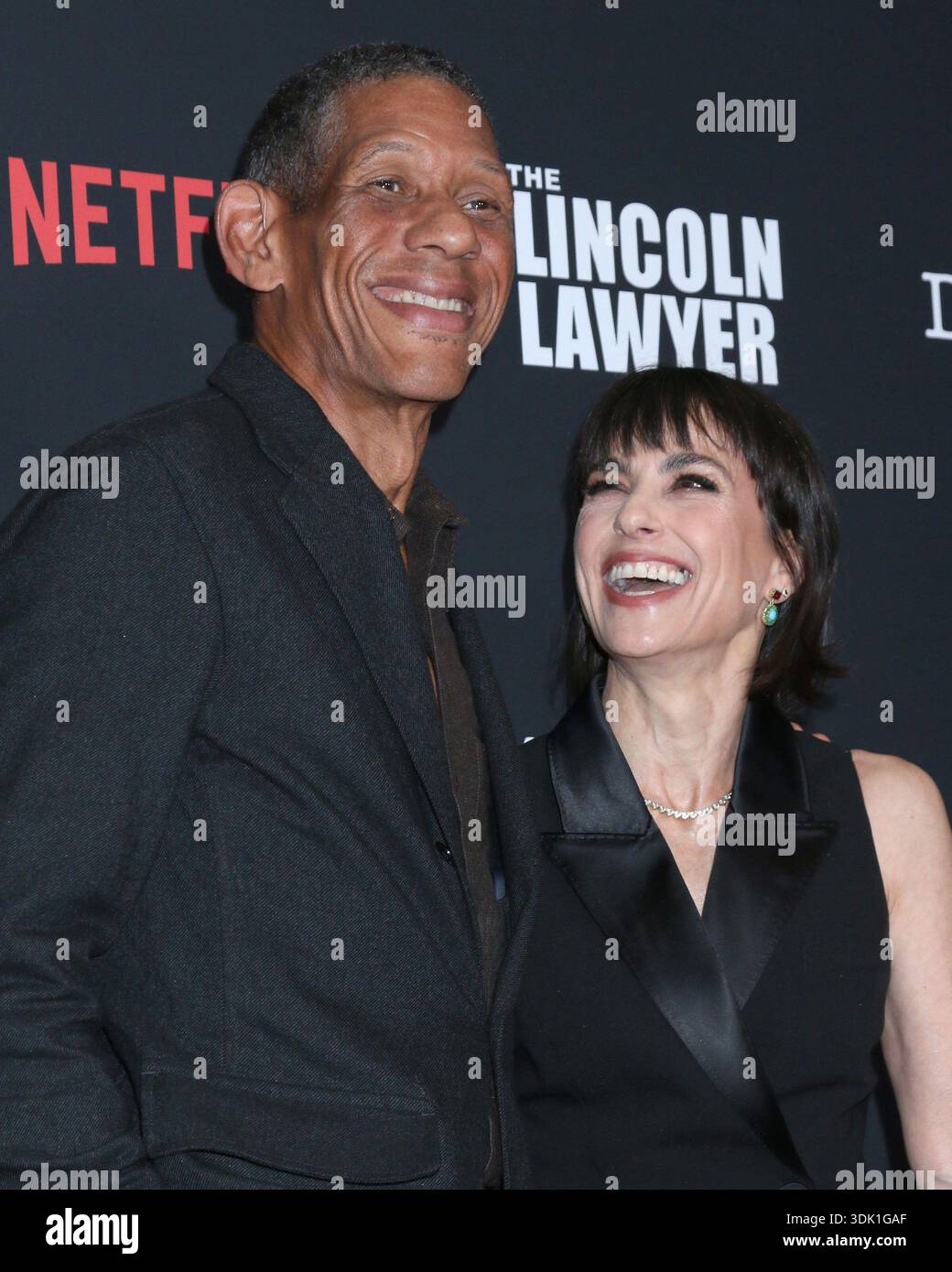 Ca. 28th Jan, 2026. Scott Lawrence, Constance Zimmer at arrivals for ...