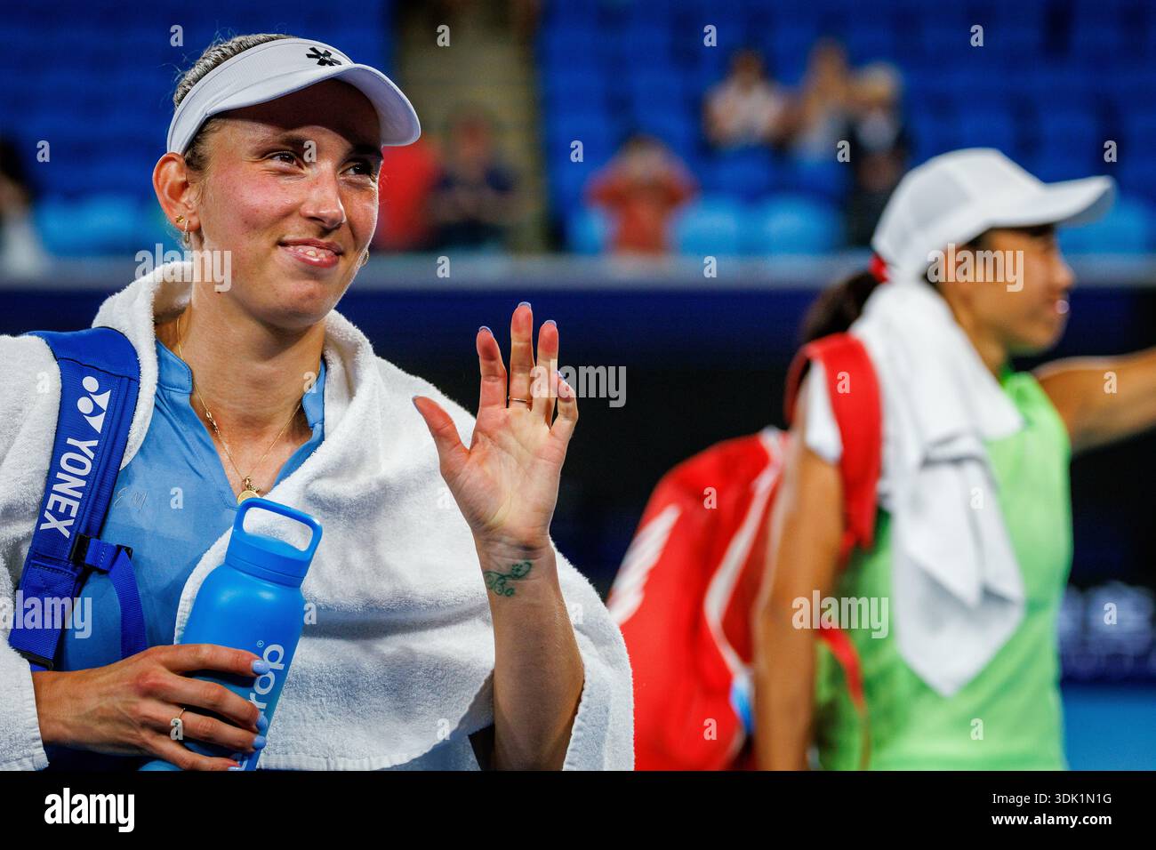 Belgium’s Elise Mertens/China’s Shuai Zhang during a Women’s Doubles ...