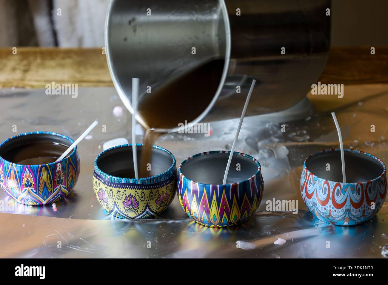 Candle pour step hi-res stock photography and images - Alamy