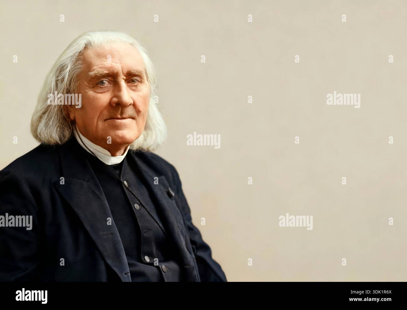 Portrait of Franz Liszt, 1811-1886, Hungarian composer, virtuoso ...