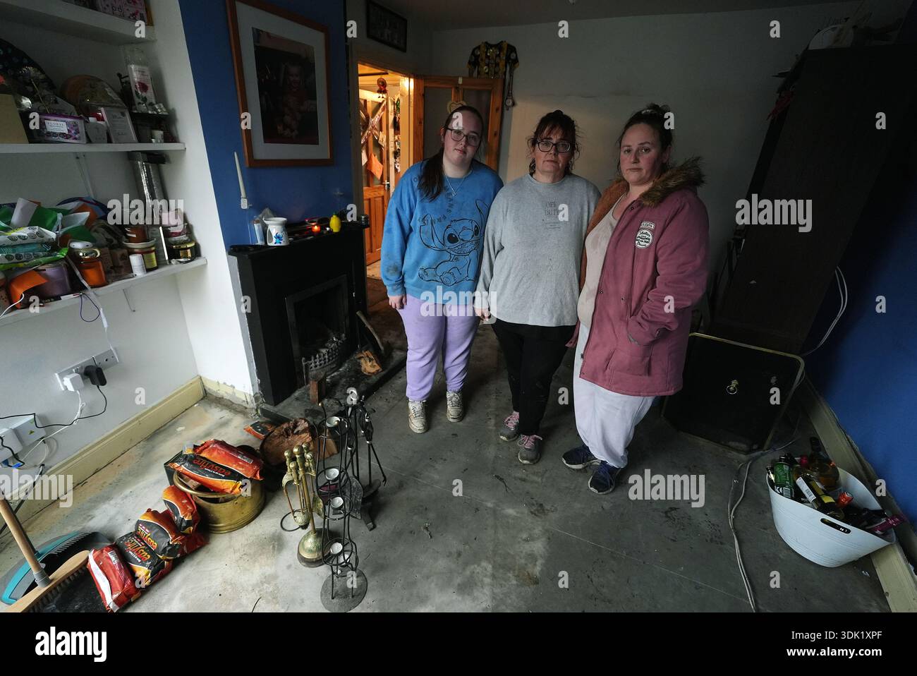 Elaine Byrne (centre) with her daughters Abbey (left) and Lyndsey, at ...