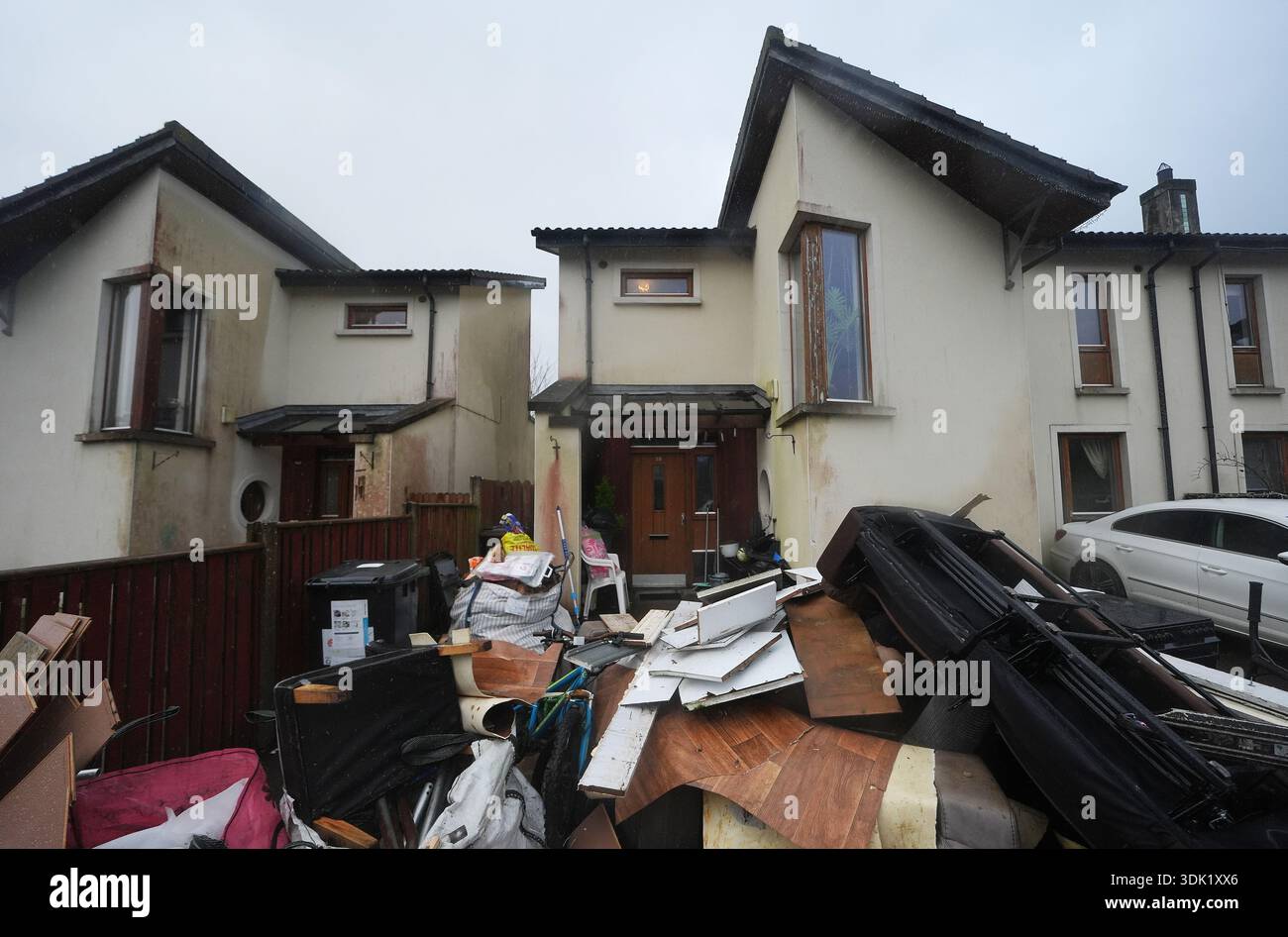 Damaged items in Riverfield in Aughrim, County Wicklow, after Storm ...