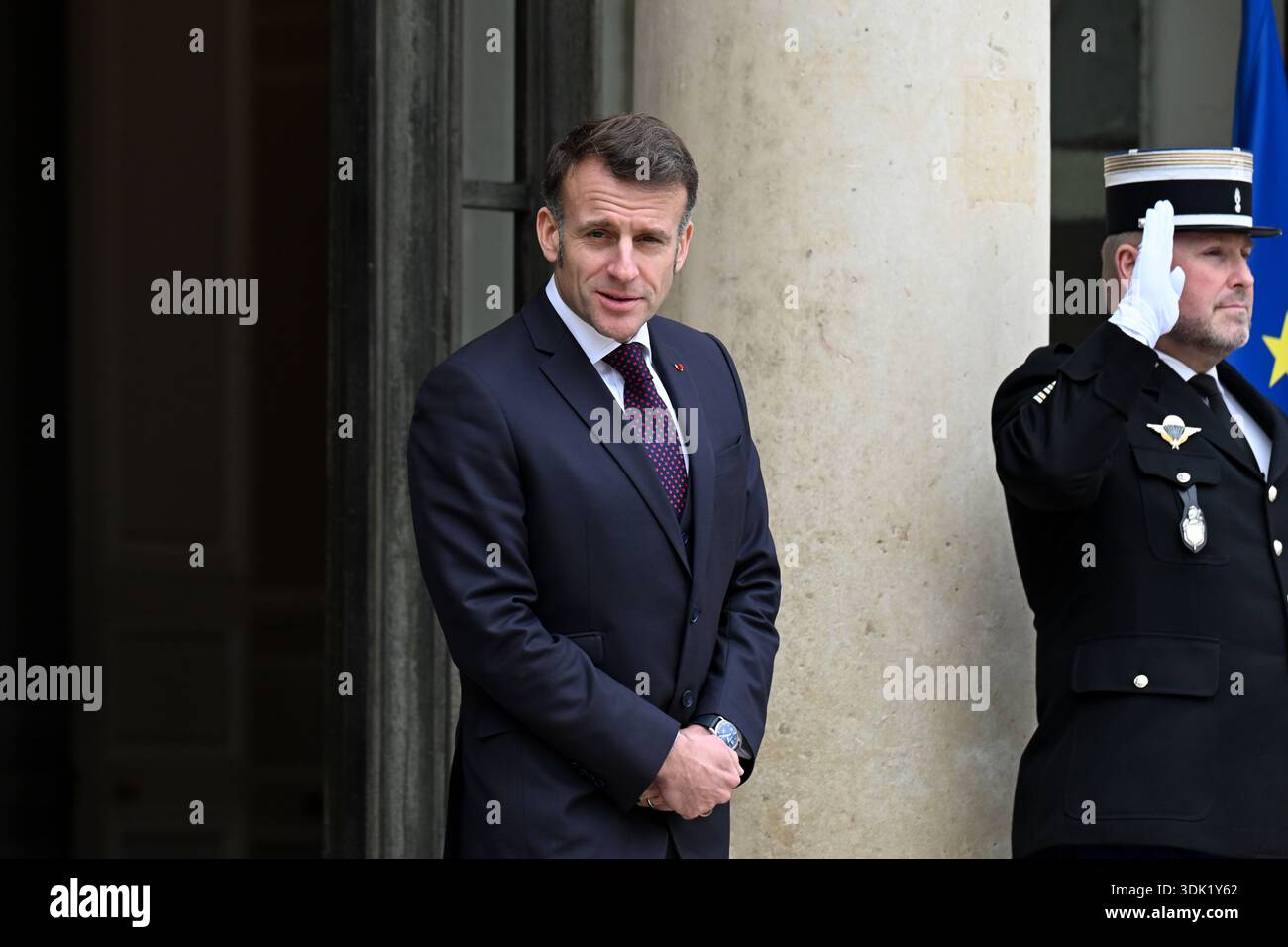 Paris, France. 29th Jan, 2026. France's President Emmanuel Macron ...