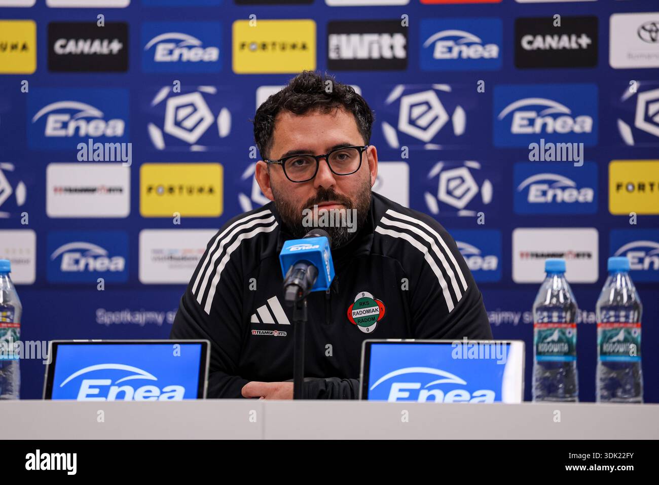 Radom 29.01.2026. PKO Ekstraklasa. Press conference of head coach of ...