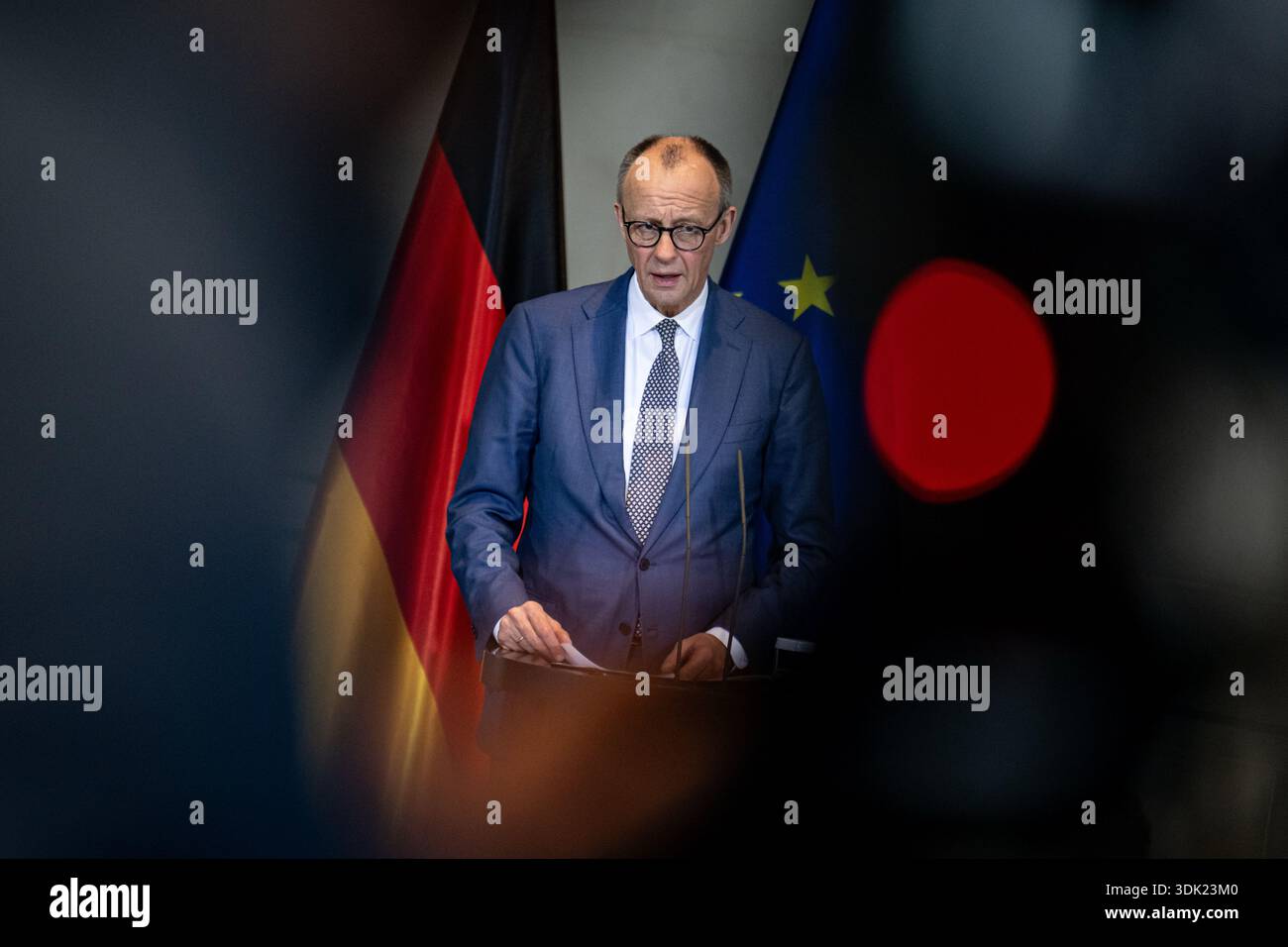 29 January 2026, Berlin: Federal Chancellor Friedrich Merz (CDU) speaks ...